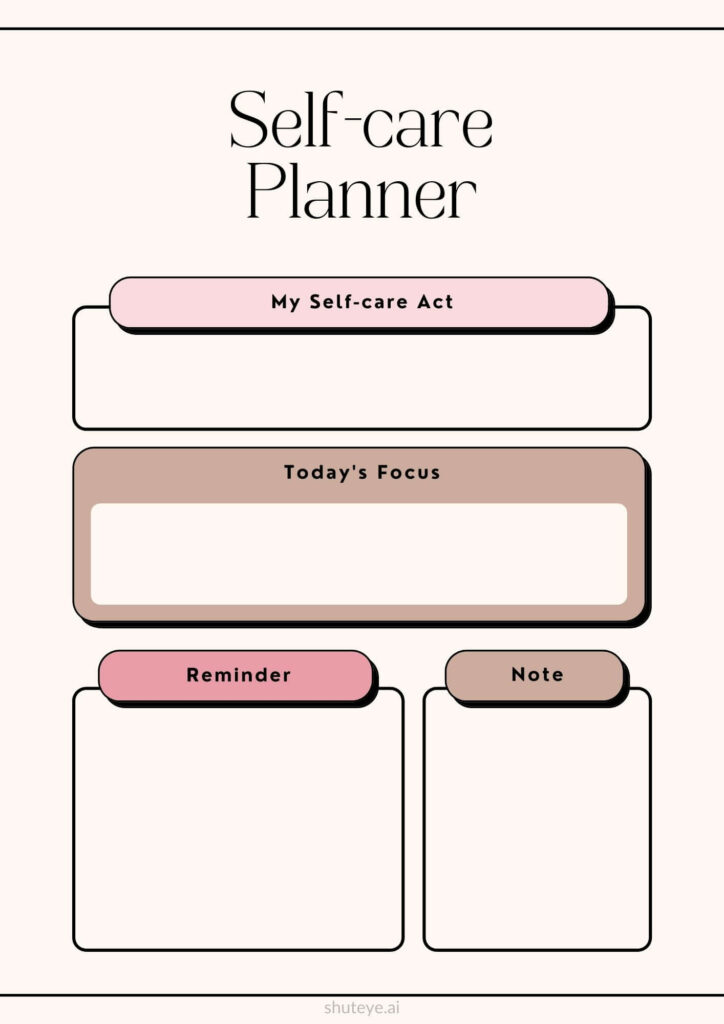 Printable Self Care Plan Template Printable Word Searches Images And Printable Self Care Plan Template Printable Word Searches Images And